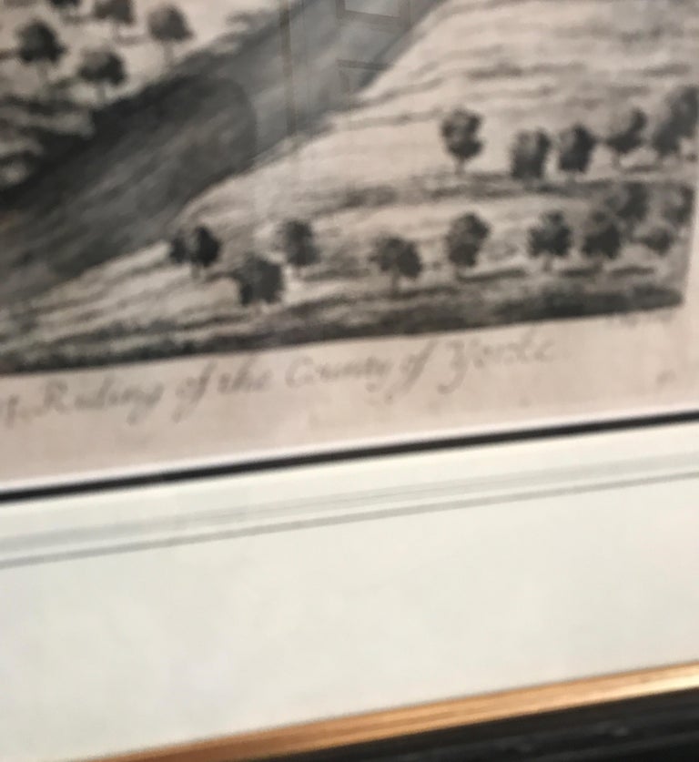 English Copper Engraving of Newby Manor by Johannes Kip 1707 For Sale ...