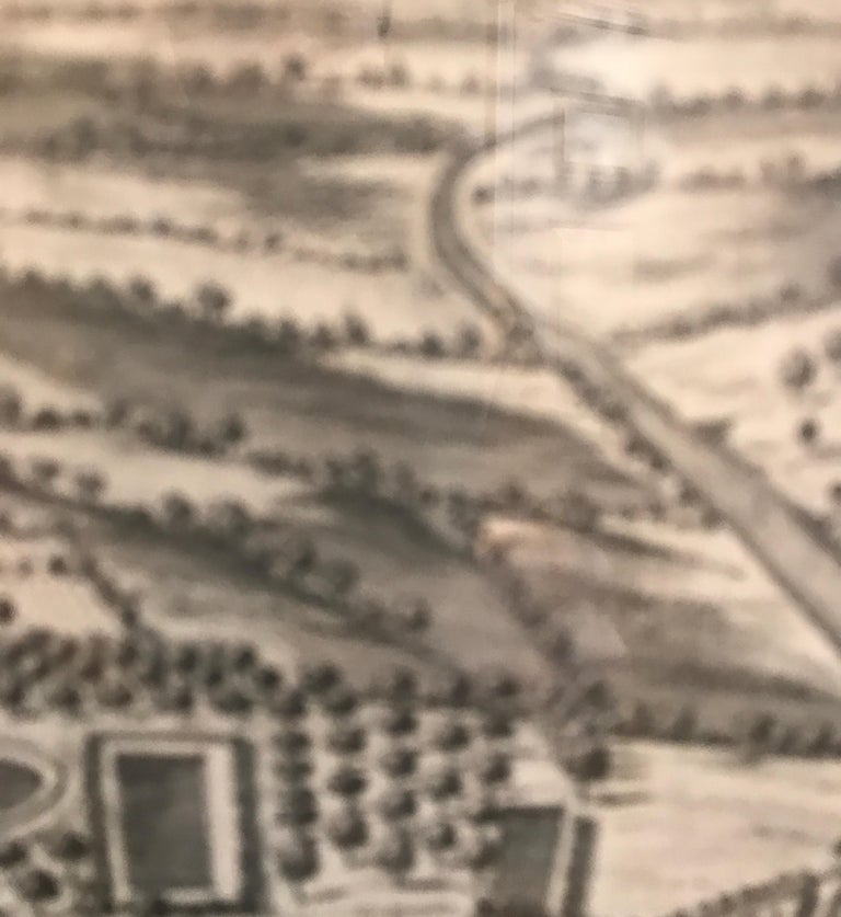 English Copper Engraving of Newby Manor by Johannes Kip 1707 For Sale ...