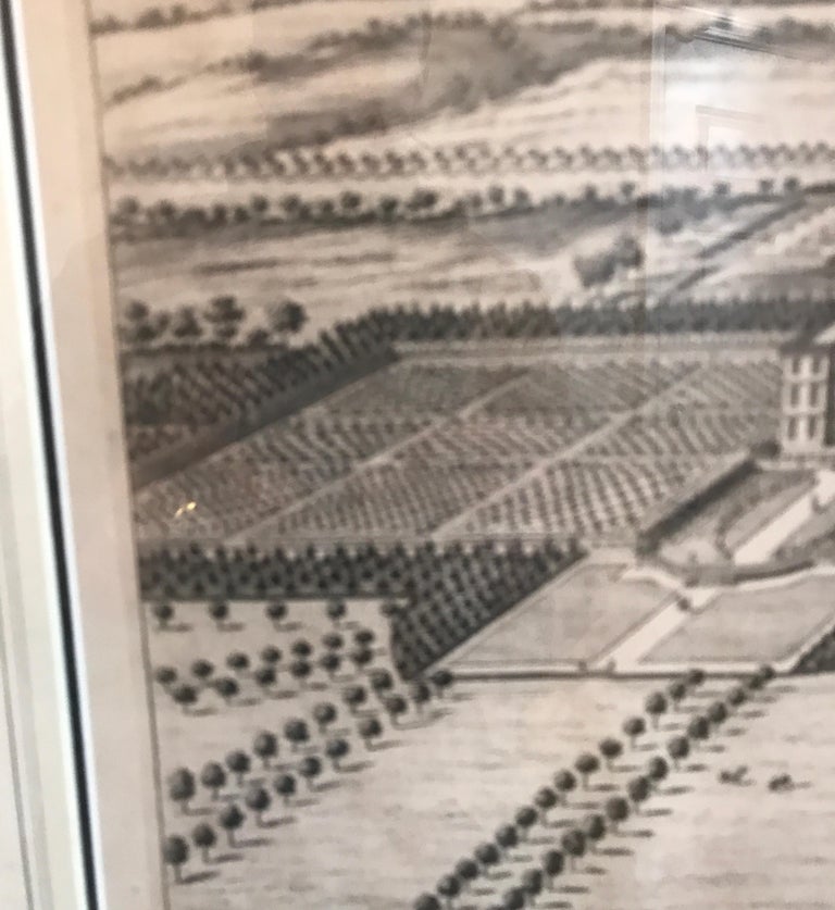 English Copper Engraving of Newby Manor by Johannes Kip 1707 For Sale ...