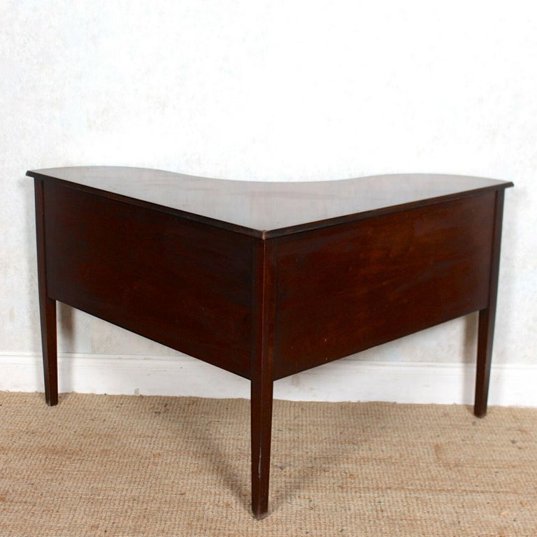 English Corner Desk Writing Table Bevan Funnell Mahogany Antique ...