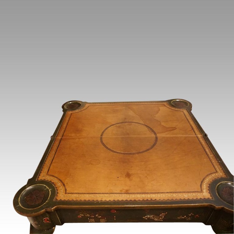English country house Antique chinoiserie card table, circa 1870 at 1stDibs