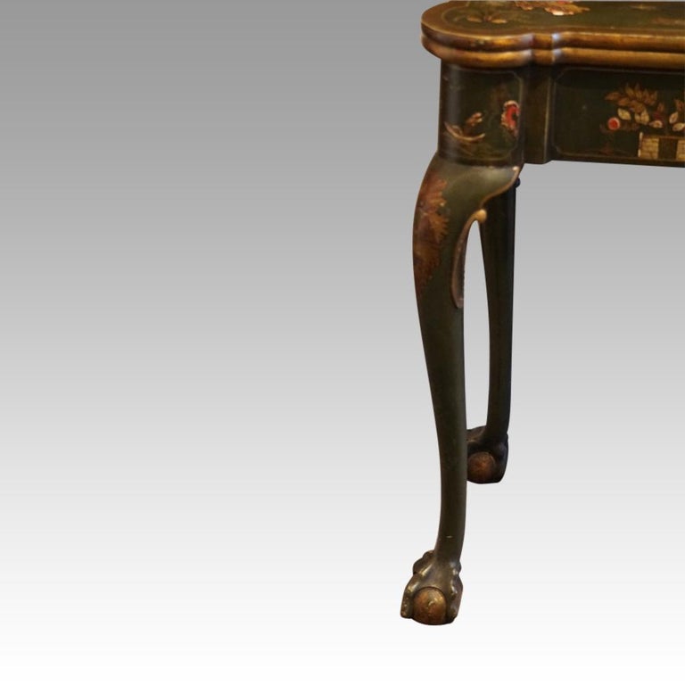 English country house Antique chinoiserie card table, circa 1870 at 1stDibs