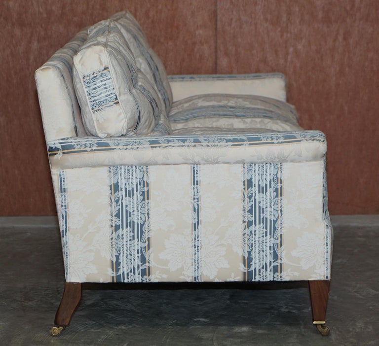English Country House Fine Three Piece Suite Sofa and Armchairs Feather ...