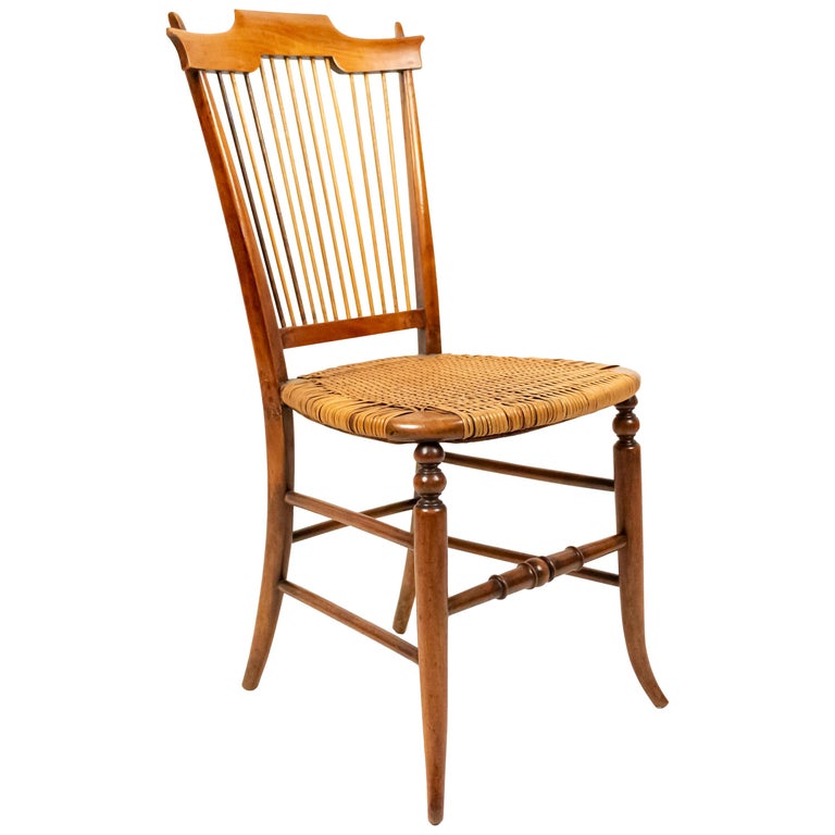 English Country Maple Side Chair For Sale at 1stDibs
