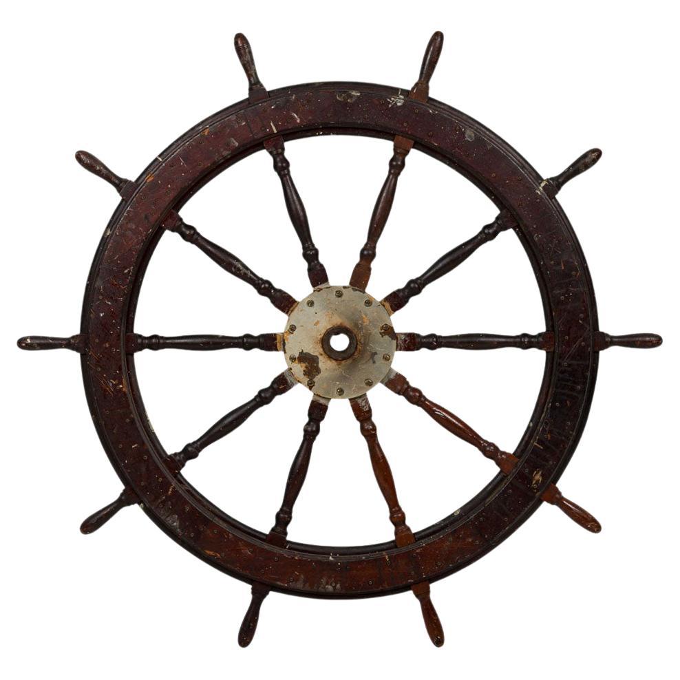 Early 20th Century Scottish Ship Wheel by Mactaggart Scott and Co. from ...