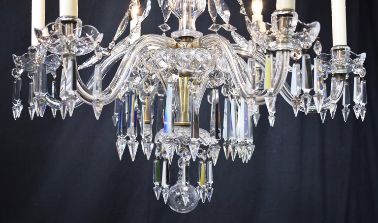 English Crystal Gasolier at 1stDibs