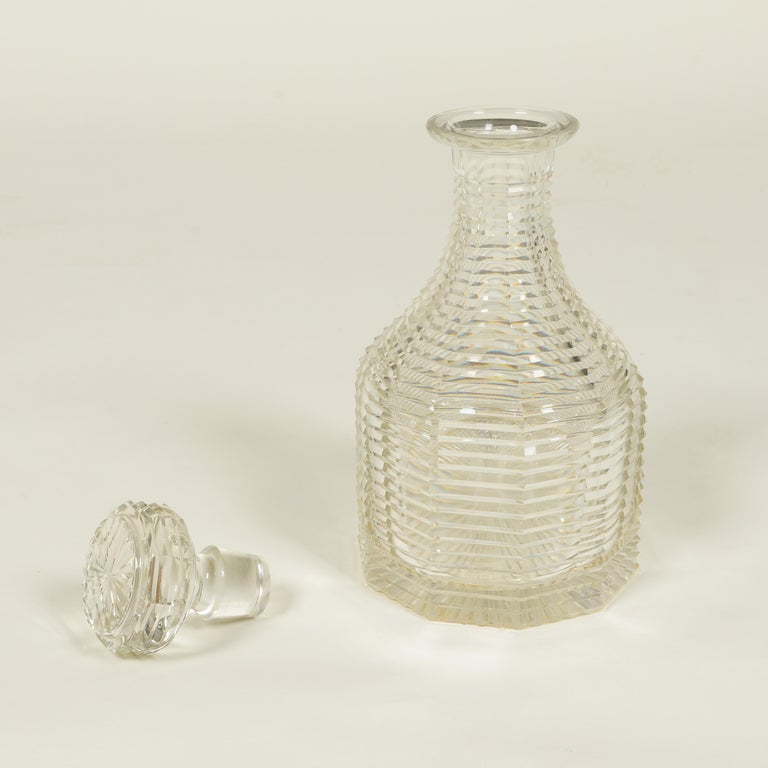 English Cut Crystal Decanter For Sale at 1stDibs