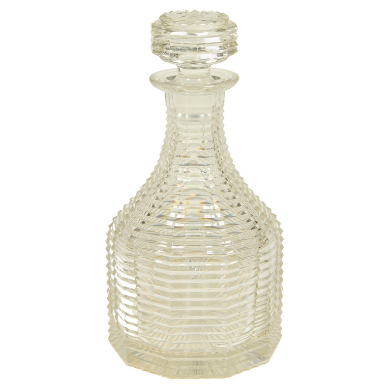 English Cut Crystal Decanter For Sale at 1stDibs