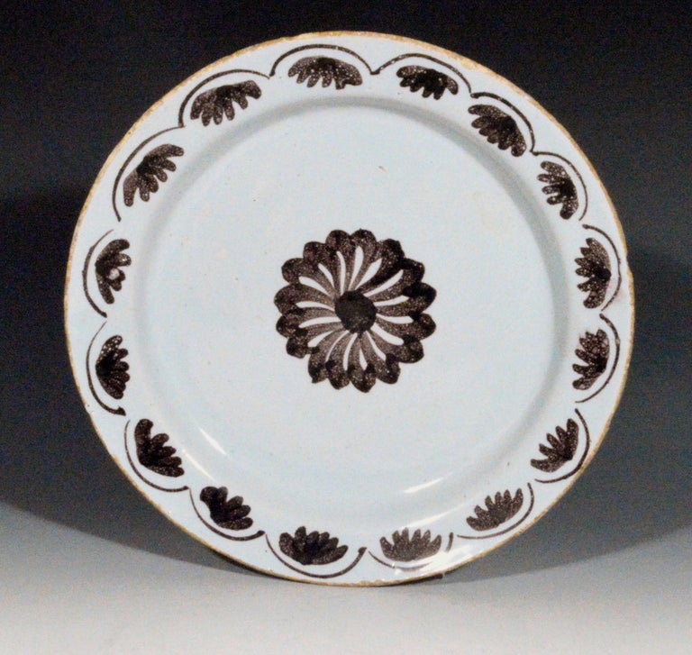 18th-Century English Delftware Plate, William and Abigail Griffith ...