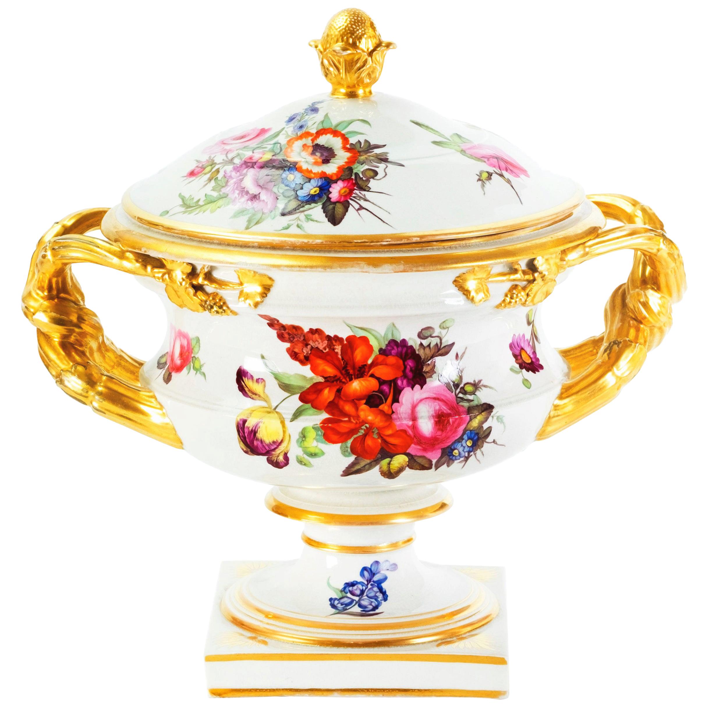 French Mounted Porcelain Centerpiece For Sale at 1stDibs