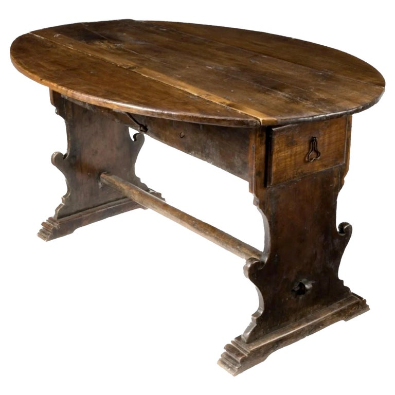 17th Century Italian Drop-Leaf Table at 1stDibs