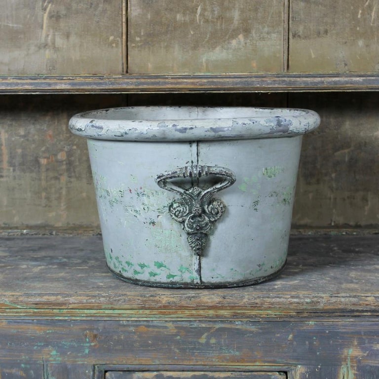 English Early 19th Century Original Painted Tole Foot bath at 1stDibs