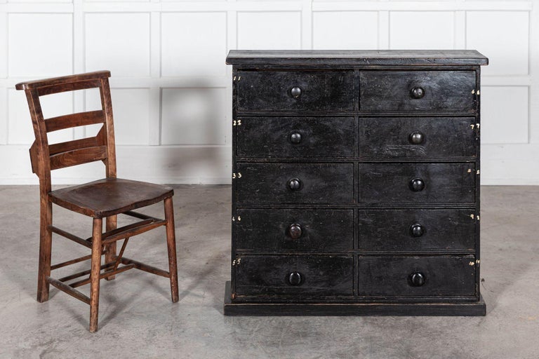 English Ebonised Workshop Drawers For Sale at 1stDibs