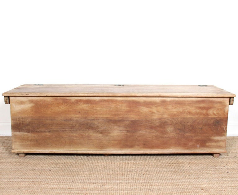 English Elm Blanket Box Long Chest Coffee Trunk For Sale at 1stDibs ...