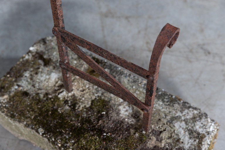 English Estate Made Wrought Iron Boot Scraper For Sale at 1stDibs