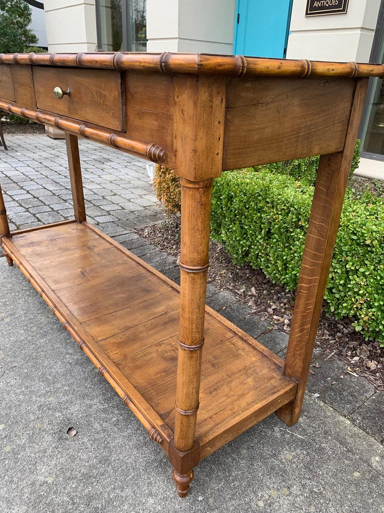 English Faux Bamboo Server, circa 1900 at 1stDibs