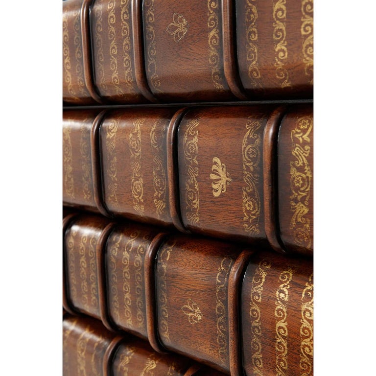 English Faux Book Nightstand For Sale at 1stDibs