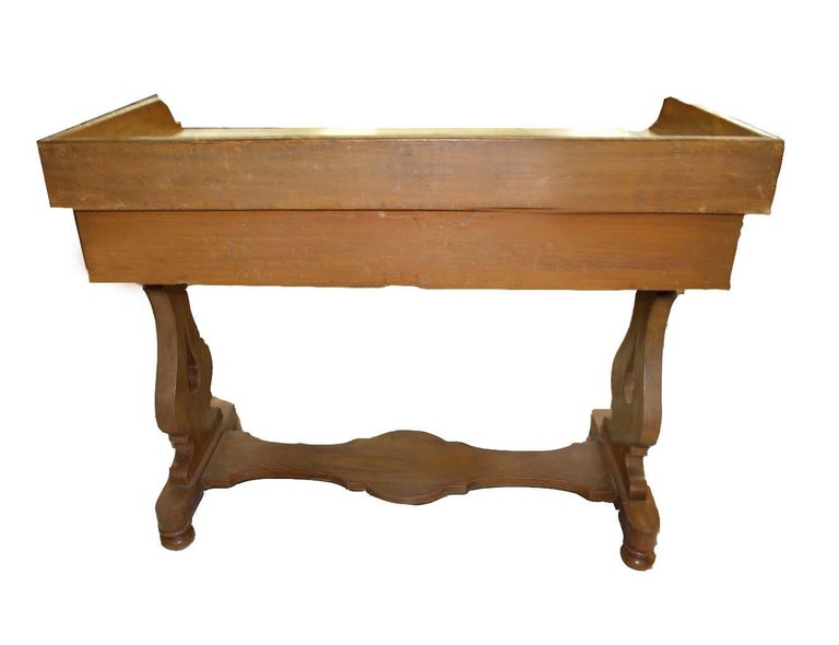 English Faux Painted Two Drawer Table For Sale at 1stDibs