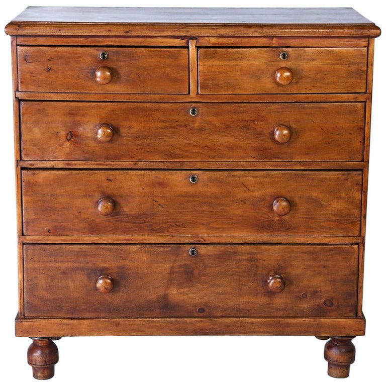 English Five-Drawer Chest For Sale at 1stDibs