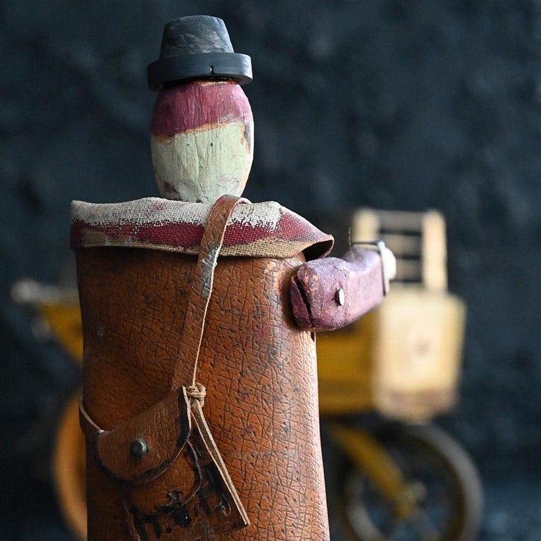 English Folk Art Shop Counter Milk Man Figure For Sale at 1stDibs