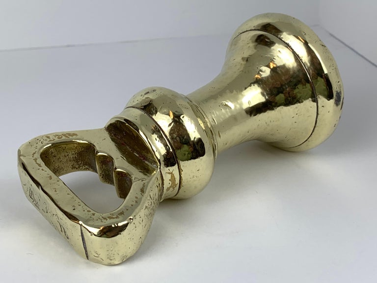 English 19th Century Four Pound Solid Brass Bell Weight- at 1stDibs