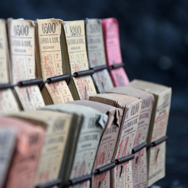 English Full Set of Vintage Bus Tickets at 1stDibs