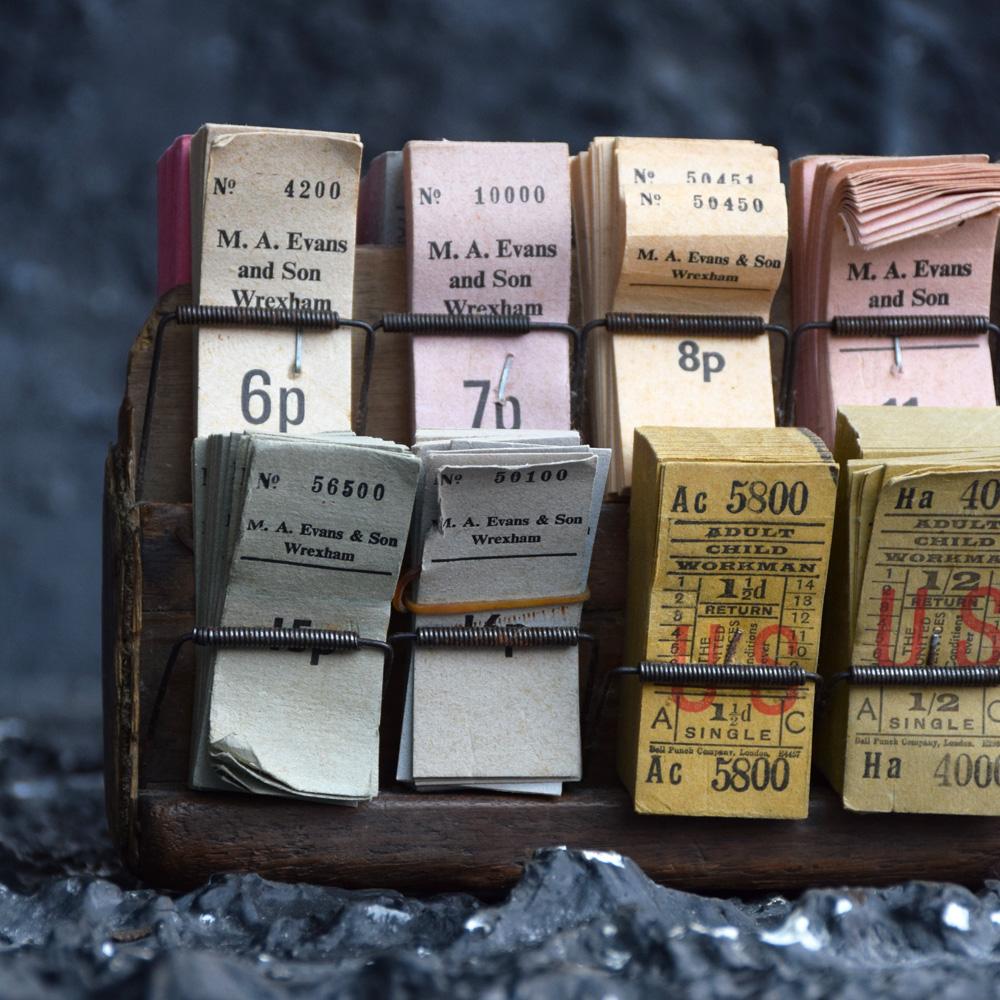 English Full Set of Vintage Bus Tickets at 1stDibs