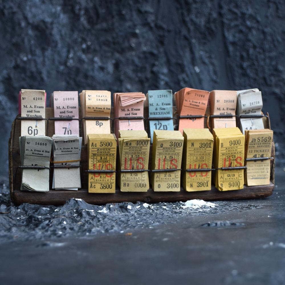 English Full Set of Vintage Bus Tickets at 1stDibs