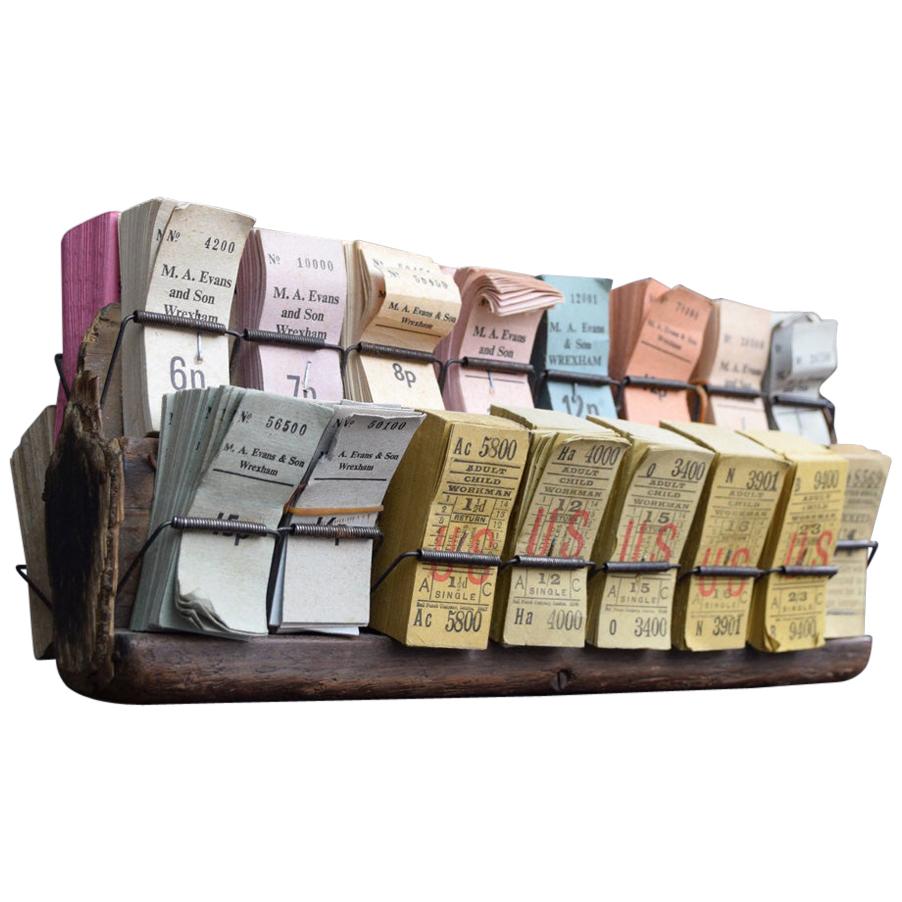 English Full Set of Vintage Bus Tickets at 1stDibs