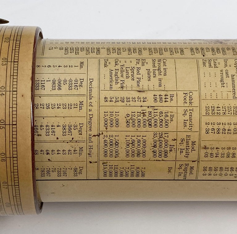 English Fuller Calculator with Original Box of Mahogany and Brass at ...
