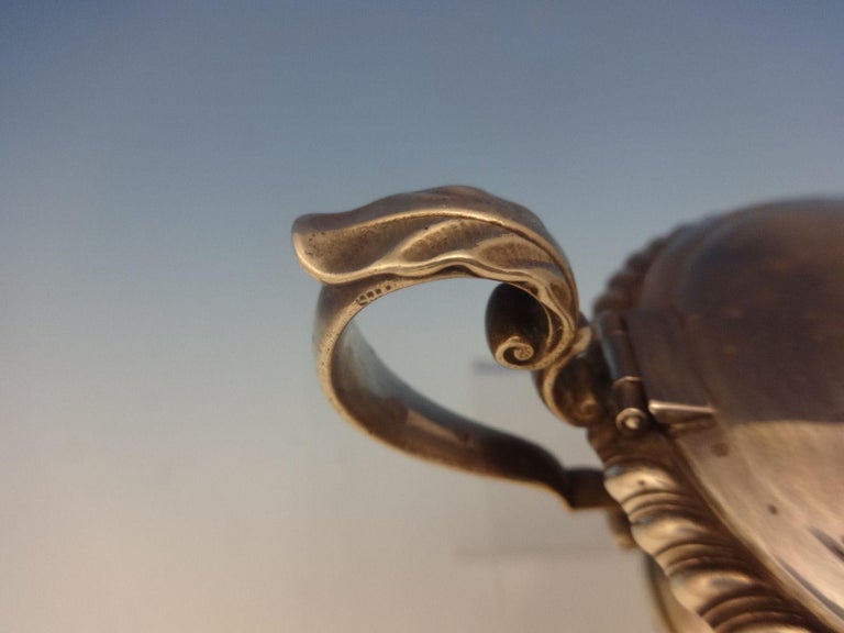 English Gadroon by Gorham Sterling Silver Mustard Pot at 1stDibs