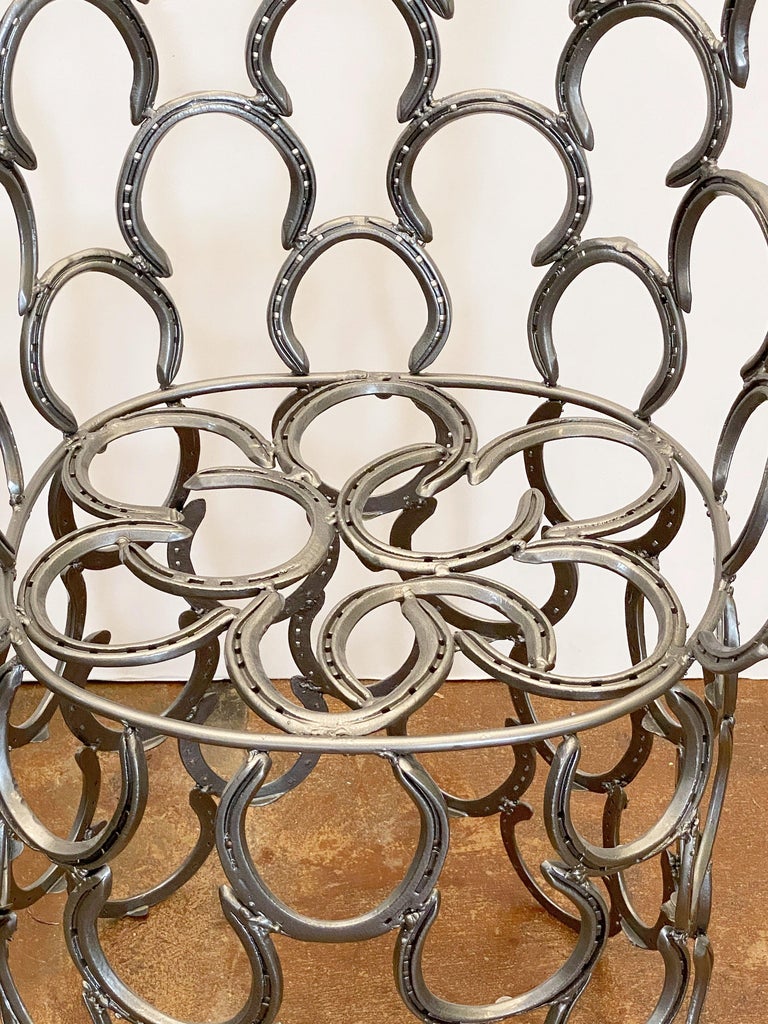 English Garden Set of Table and Two Chairs with a Horseshoe Design at ...