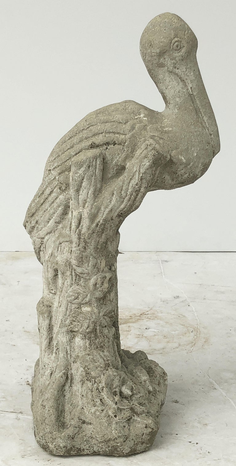English Garden Stone Heron or Water Bird at 1stDibs