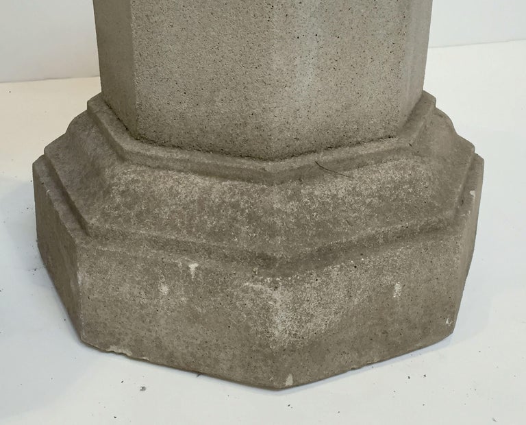 English Garden Stone Octagonal Column or Pedestal Plinths 'Individually ...