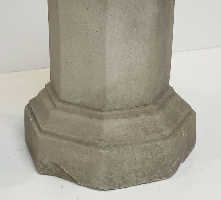 English Garden Stone Octagonal Column or Pedestal Plinths 'Individually ...