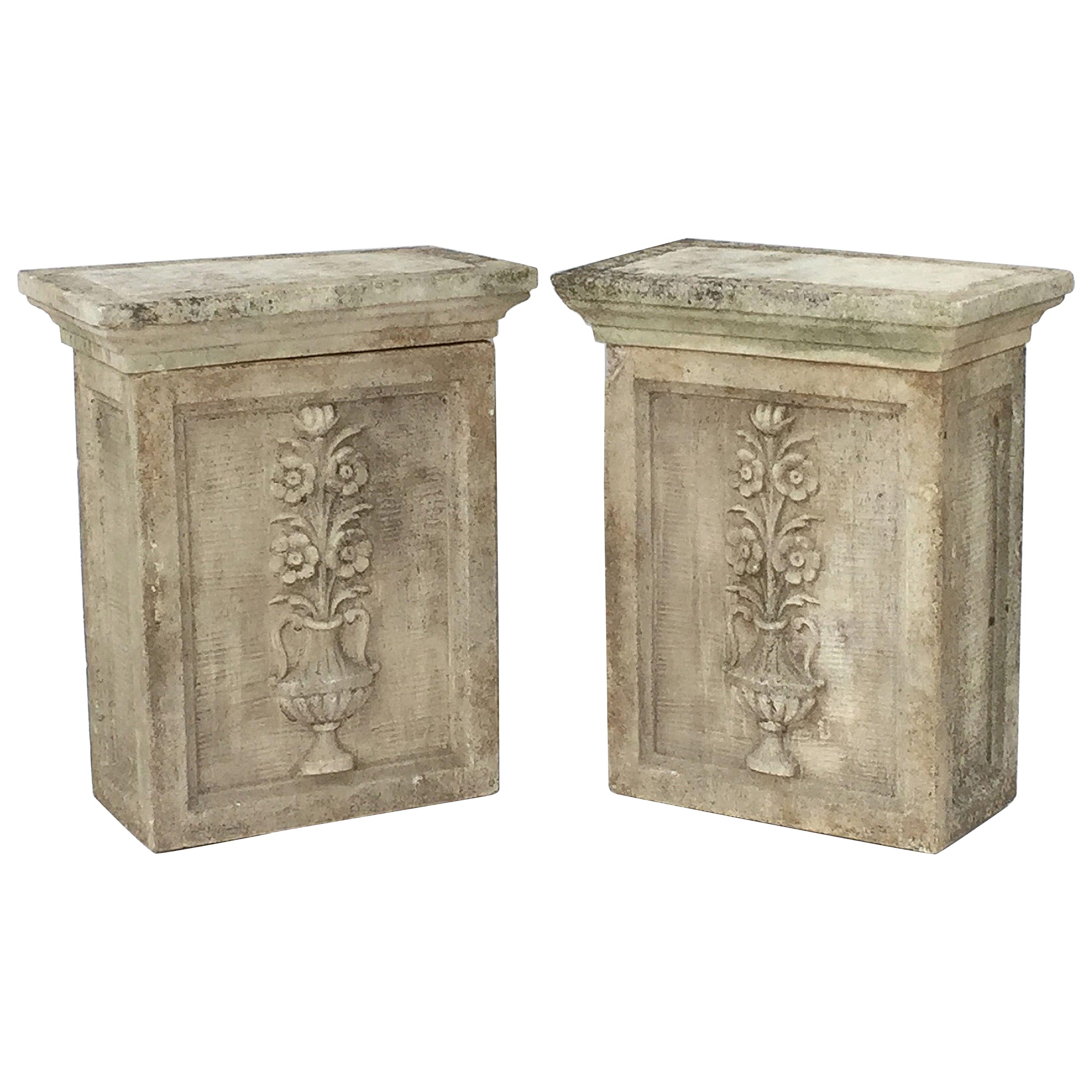 English Garden Stone Pedestals or Planter Plinths 'Individually Priced ...