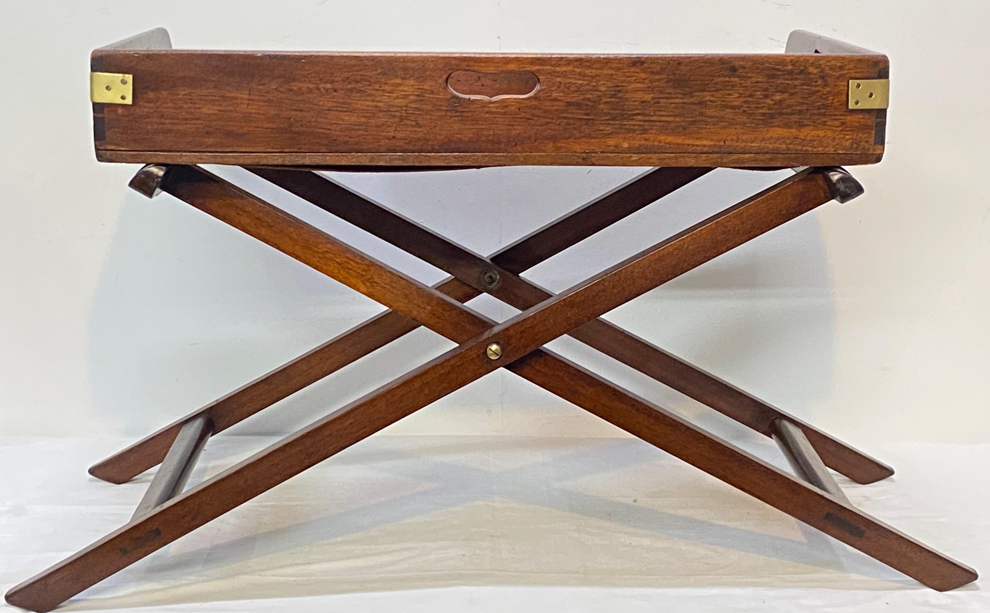 English George III Butlers Mahogany Tray Table Coffee Table, 19th ...