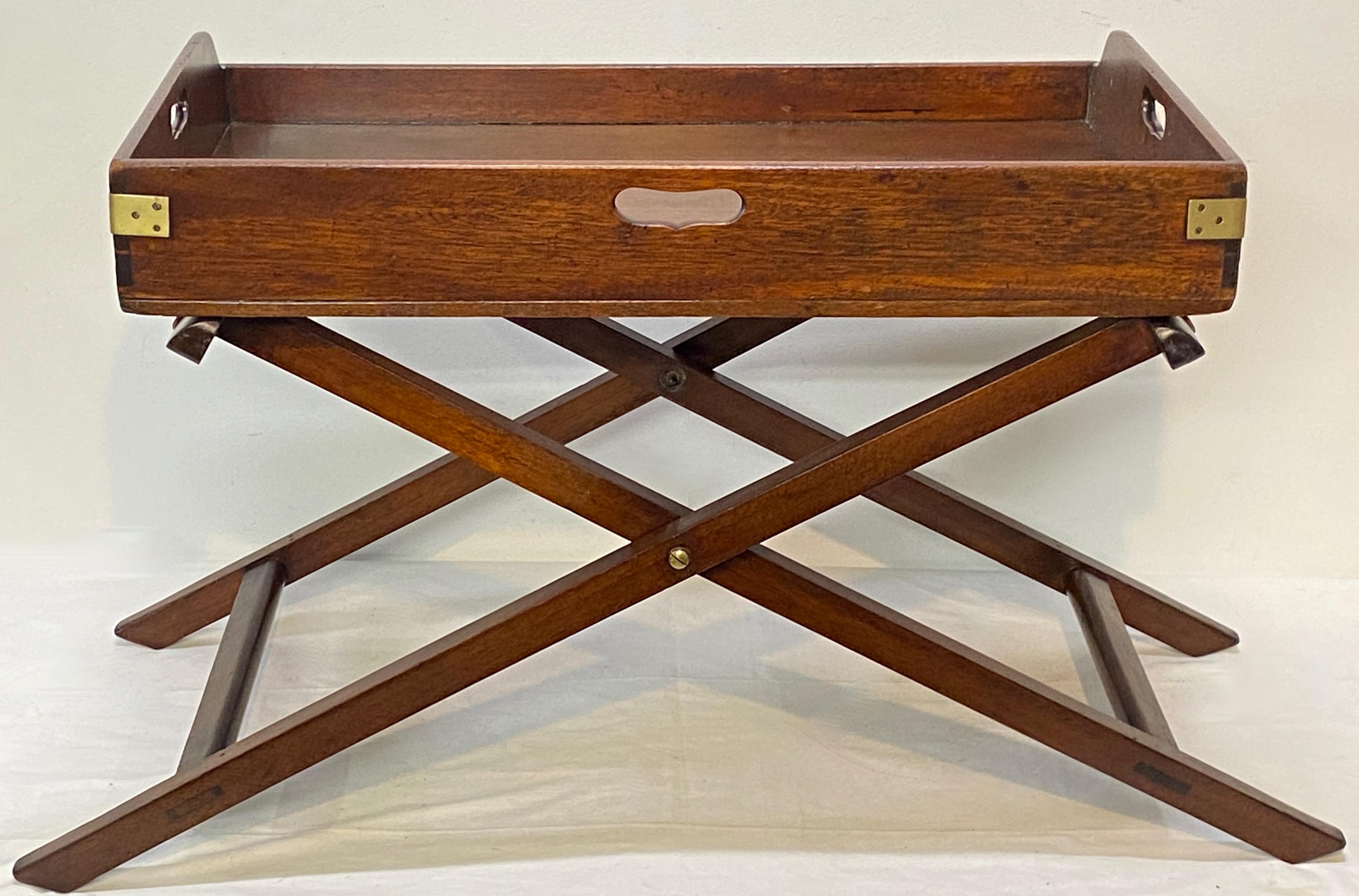 English George III Butlers Mahogany Tray Table Coffee Table, 19th ...