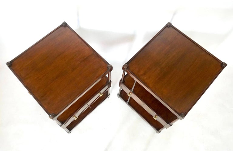 English George III Mahogany Library Stands or Étagères, Pair, circa ...