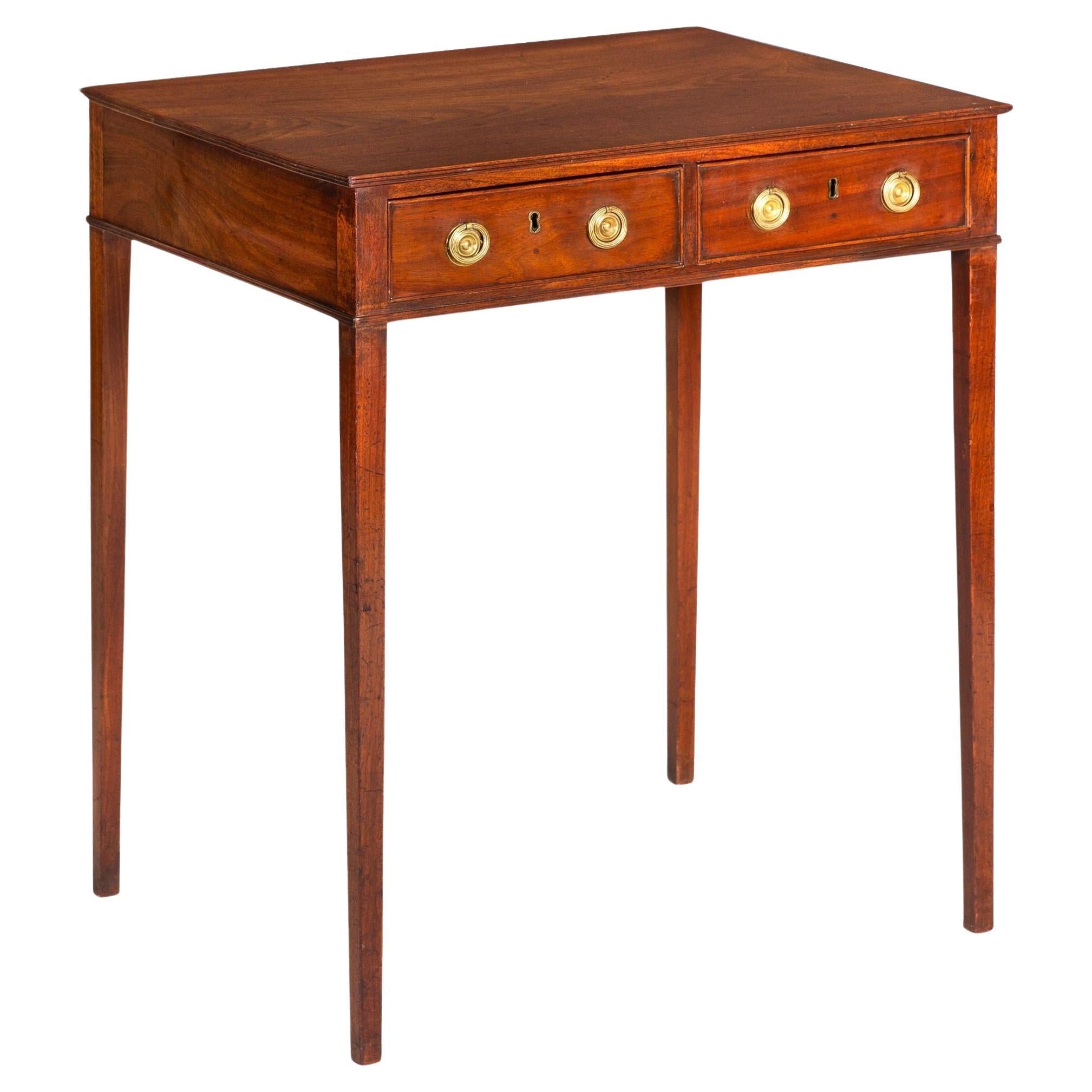 English George III Mahogany Side Table ca. 1790, ex Rockefeller ...