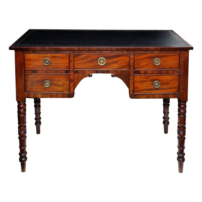 English George III Mahogany Writing Table, circa 1780 For Sale at 1stDibs