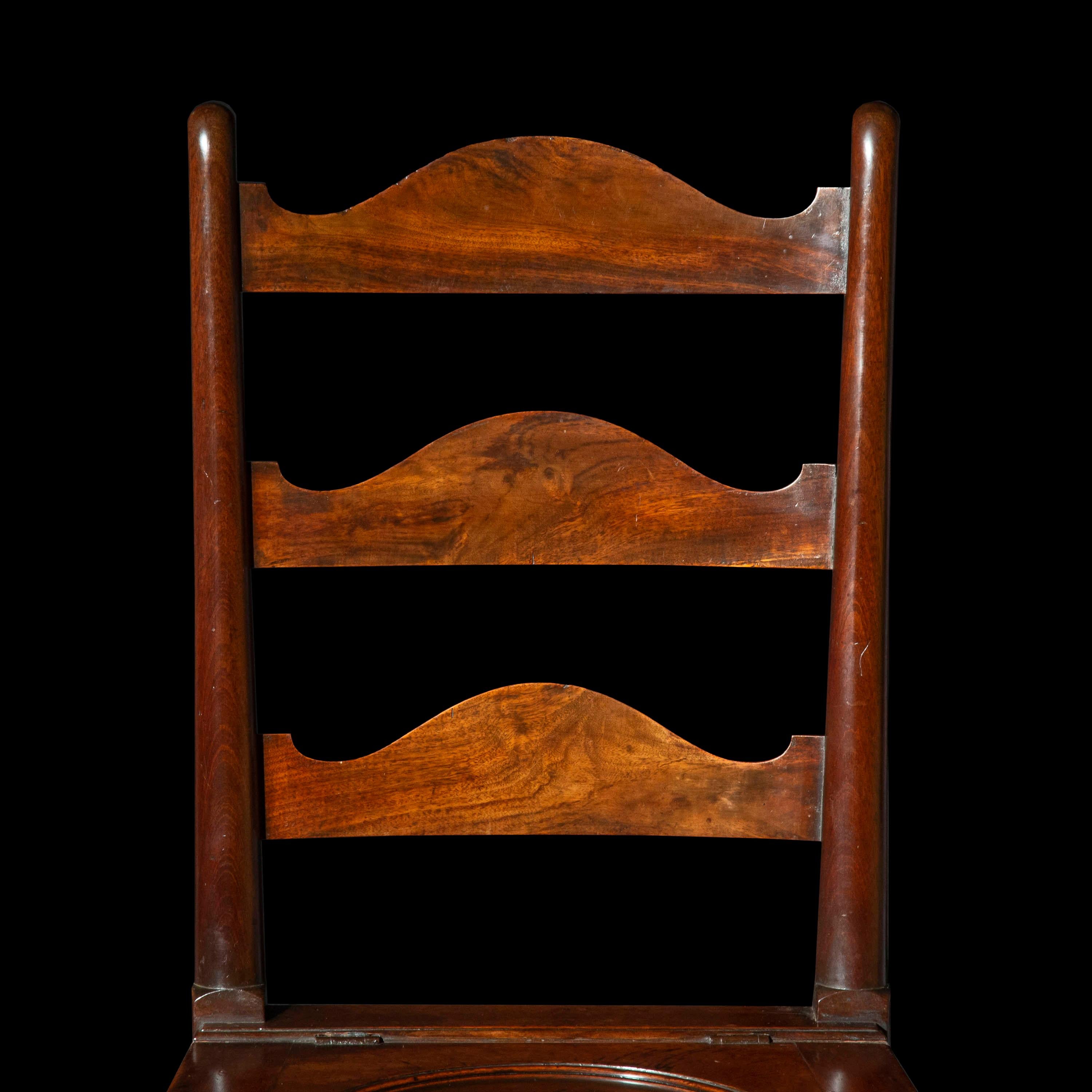 18th Century Ladder-Back Country Chair or Kitchen Chair For Sale at 1stDibs