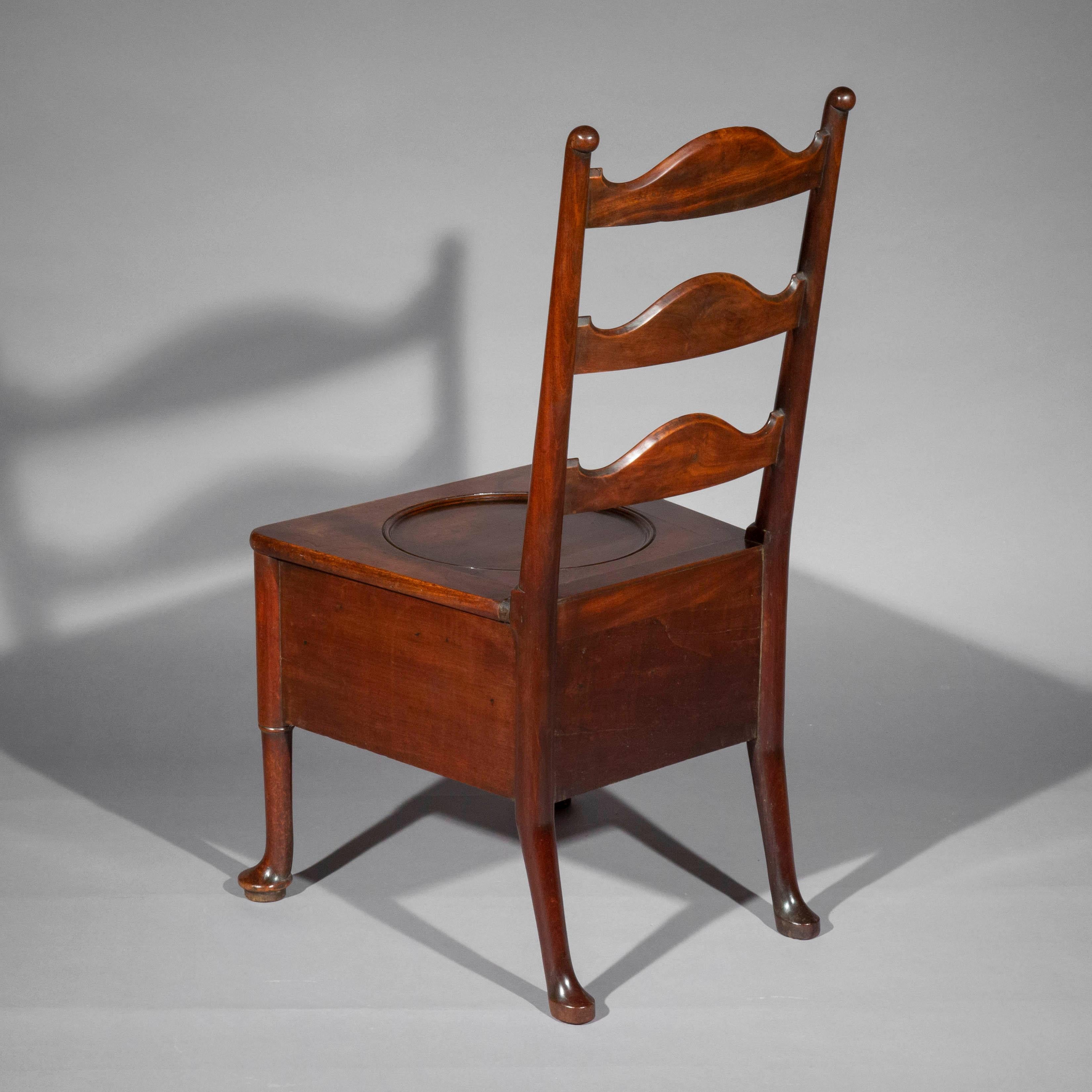 18th Century Ladder-Back Country Chair or Kitchen Chair For Sale at 1stDibs