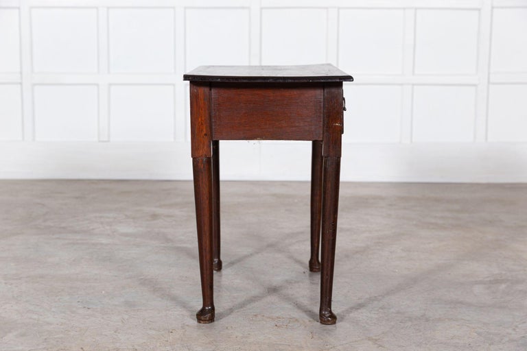 English Georgian Oak Lowboy For Sale at 1stDibs