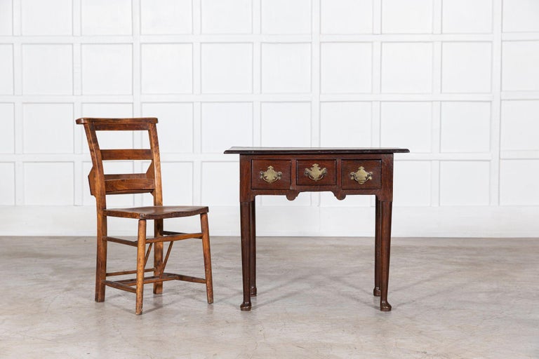 English Georgian Oak Lowboy For Sale at 1stDibs