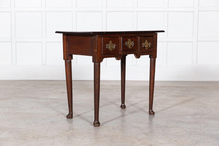 English Georgian Oak Lowboy For Sale at 1stDibs