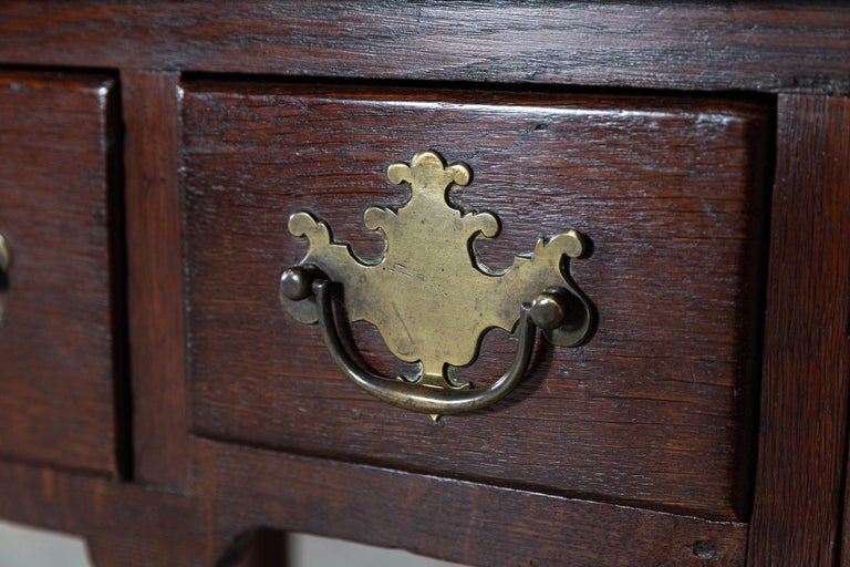 English Georgian Oak Lowboy For Sale at 1stDibs