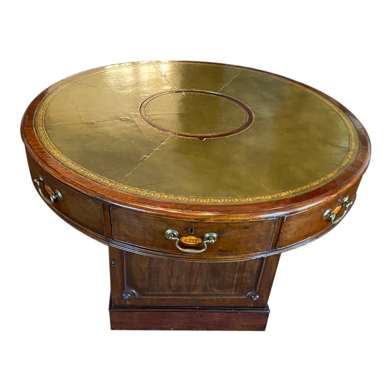 English Georgian Period Mahogany Rent Table / Desk For Sale at 1stDibs