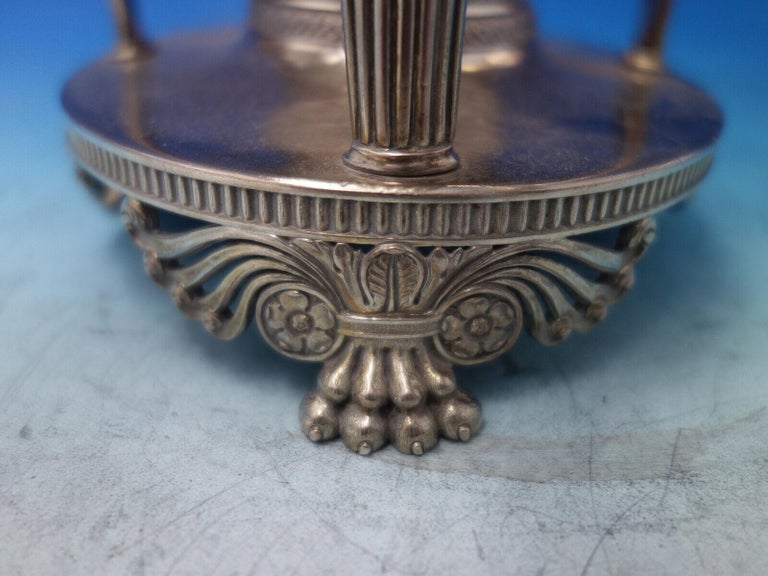 English Georgian Sterling Silver Epergne London 1812 Art Nouveau Women ...