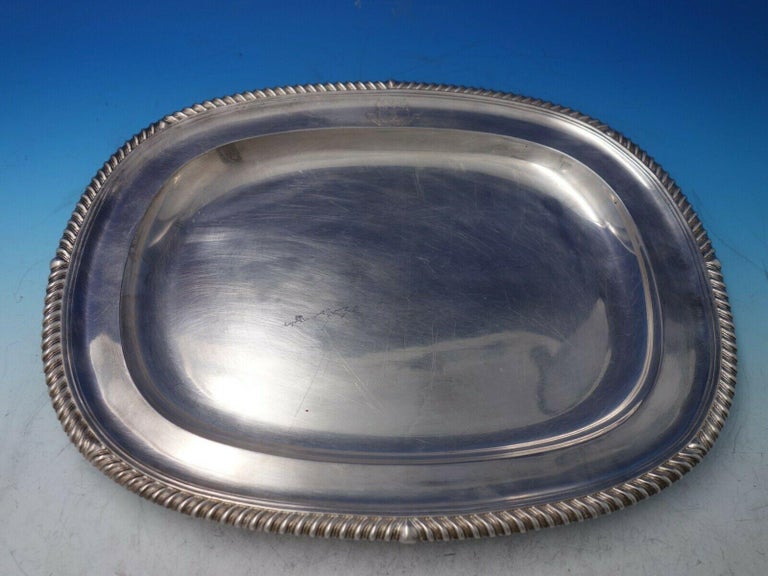 English Georgian Sterling Silver Platter Oval 1821 London '#6334' For ...